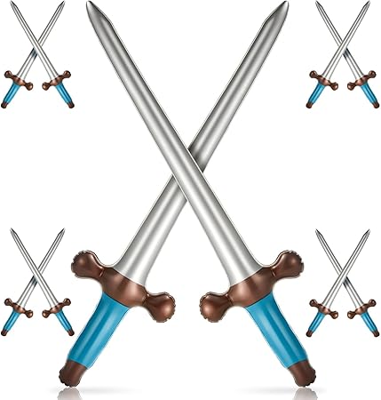 GmwyCzV 10 Pieces Inflatable Swords Toy Sword Inflatable Pirate Swords ...