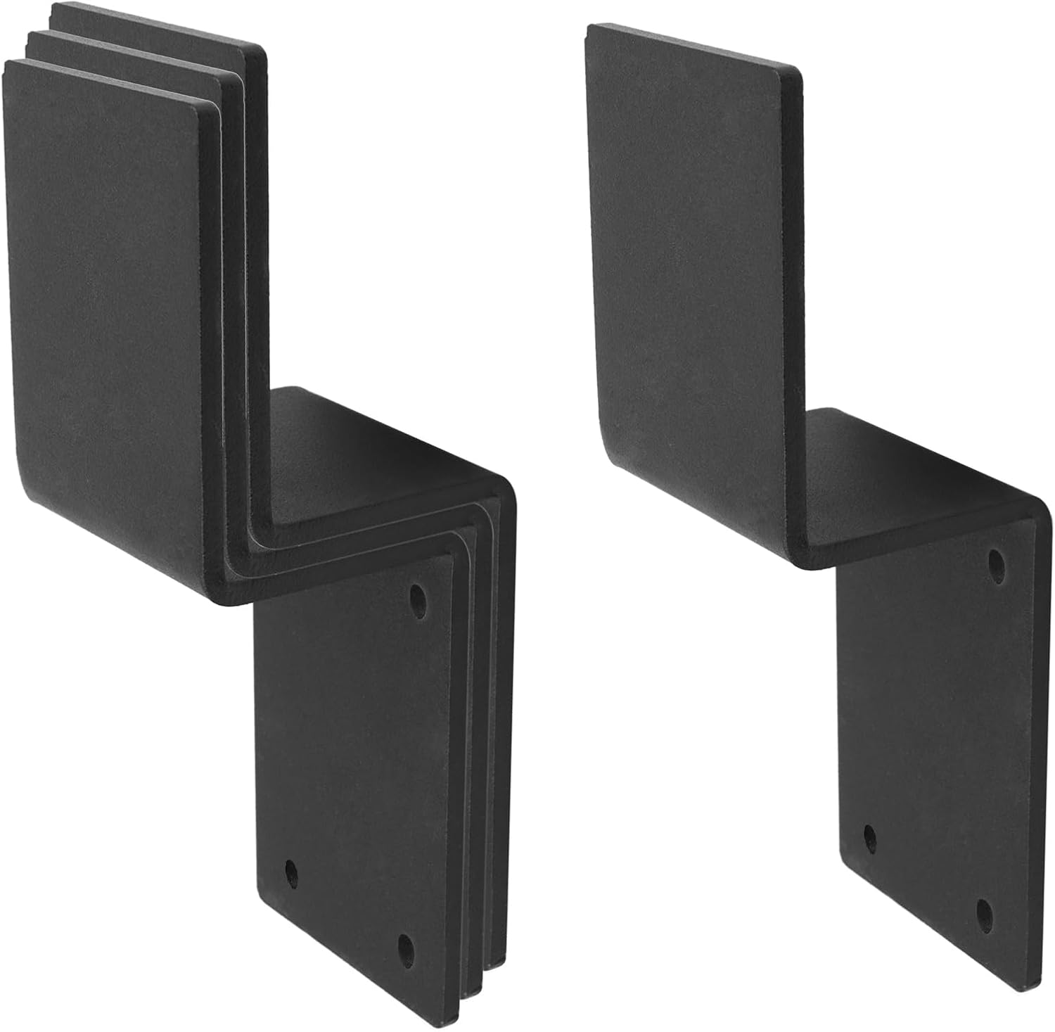 4 Pack 2x4 Black Door Barricade Closed Bar Holder Drop Open Lock ...