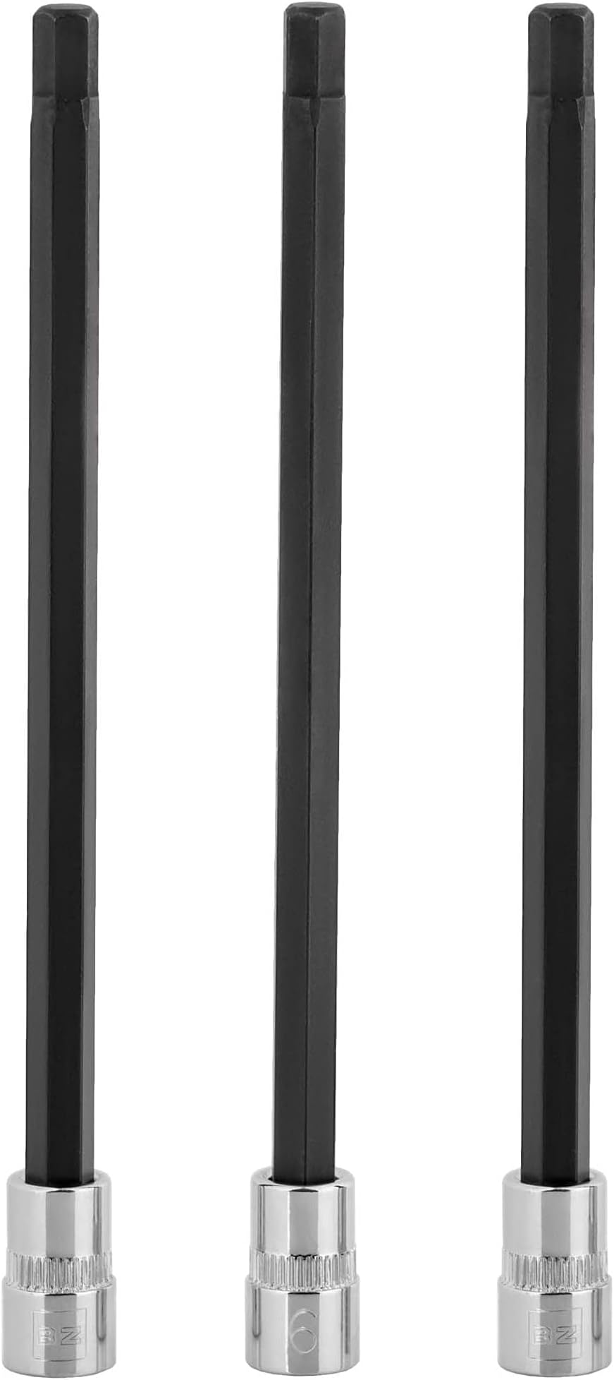 BRAZEN 5.5mm Hex Bit Socket/Allen Driver Three Pack (1/4" Drive, Short ...