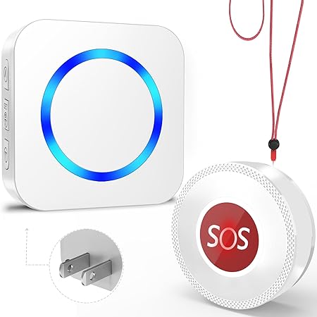 Amazon.com: Wireless Caregiver Pager Nurse Alert System 1000ft Long ...