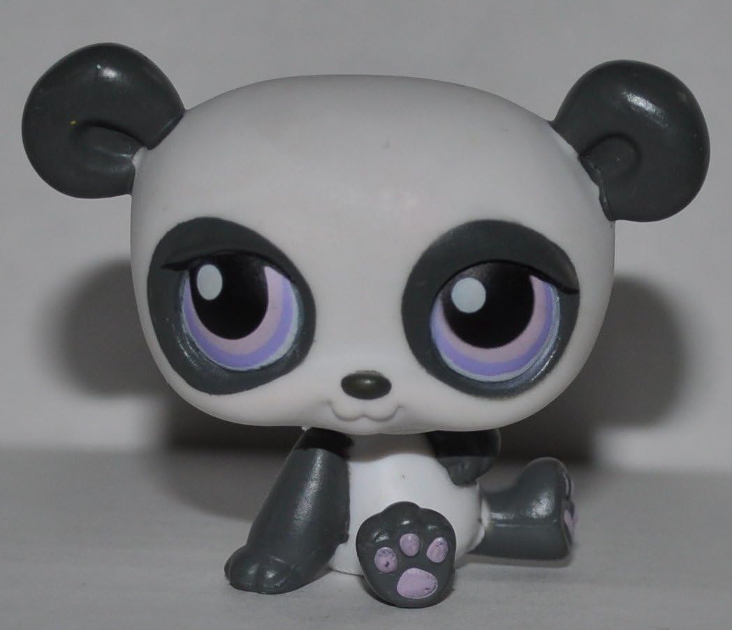 Amazon.com: Panda #89 (White/Grey, Purple Eyes) - Littlest Pet Shop ...