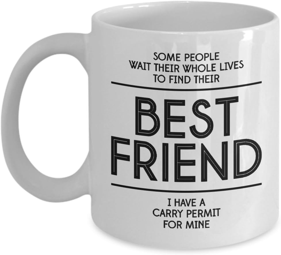 Amazon.com: A Touch Of Wit Funny Mug - My Gun Is My Best Friend - great ...