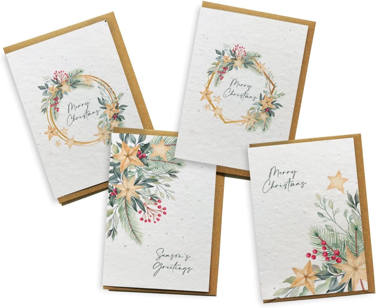 Eco-Friendly Biodegradable Seed Paper Plantable Greeting Card Christmas ...