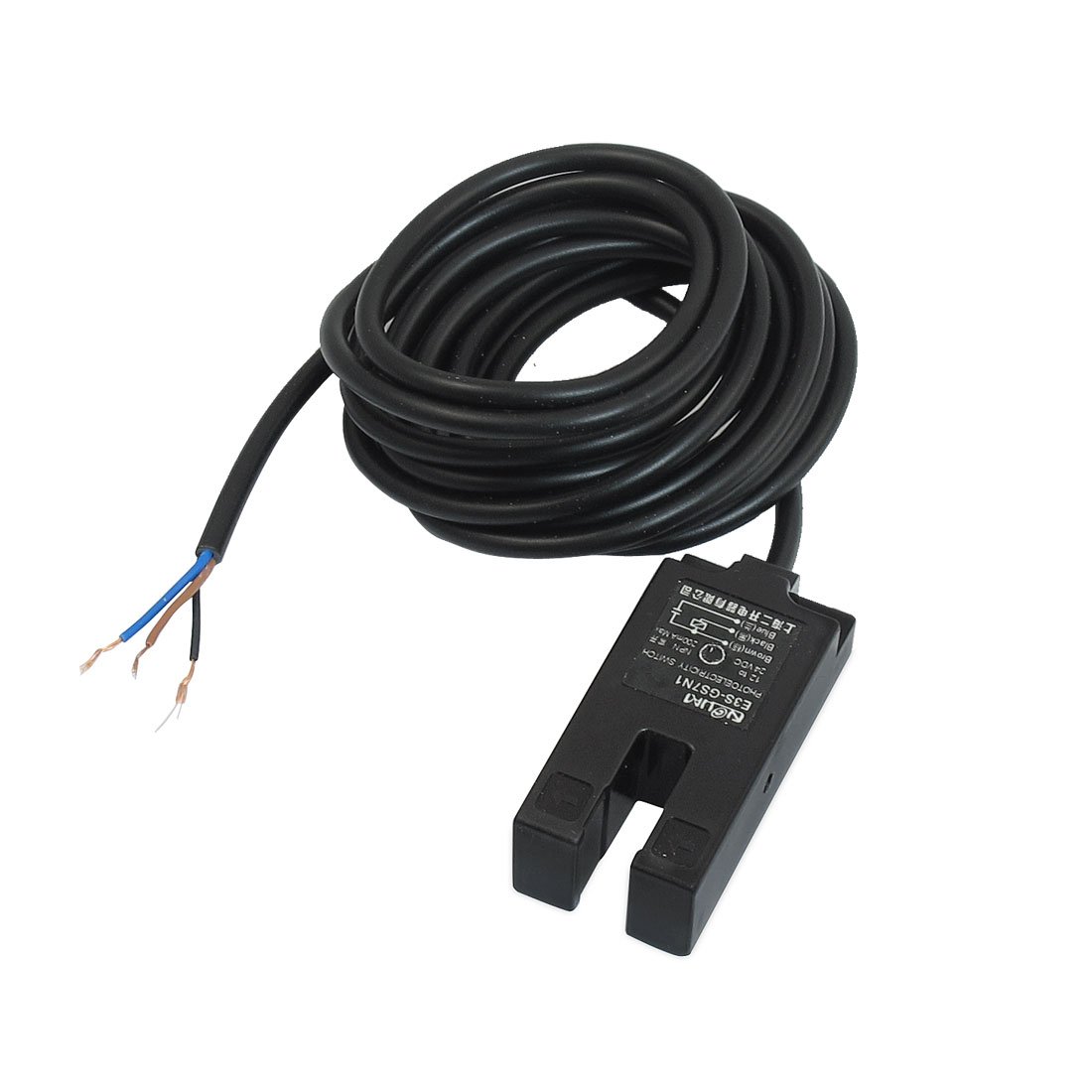 Uxcell DC12-24V NPN No 400 mm Infrared Ray Photoelectric Sensor: Amazon ...