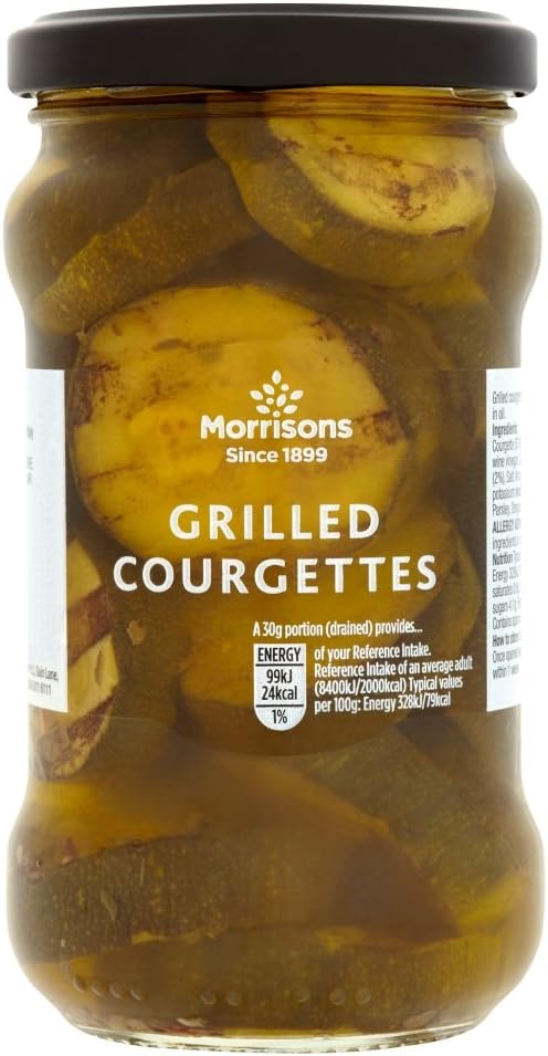 Morrisons Grilled Courgettes, 280 g : Amazon.co.uk: Grocery