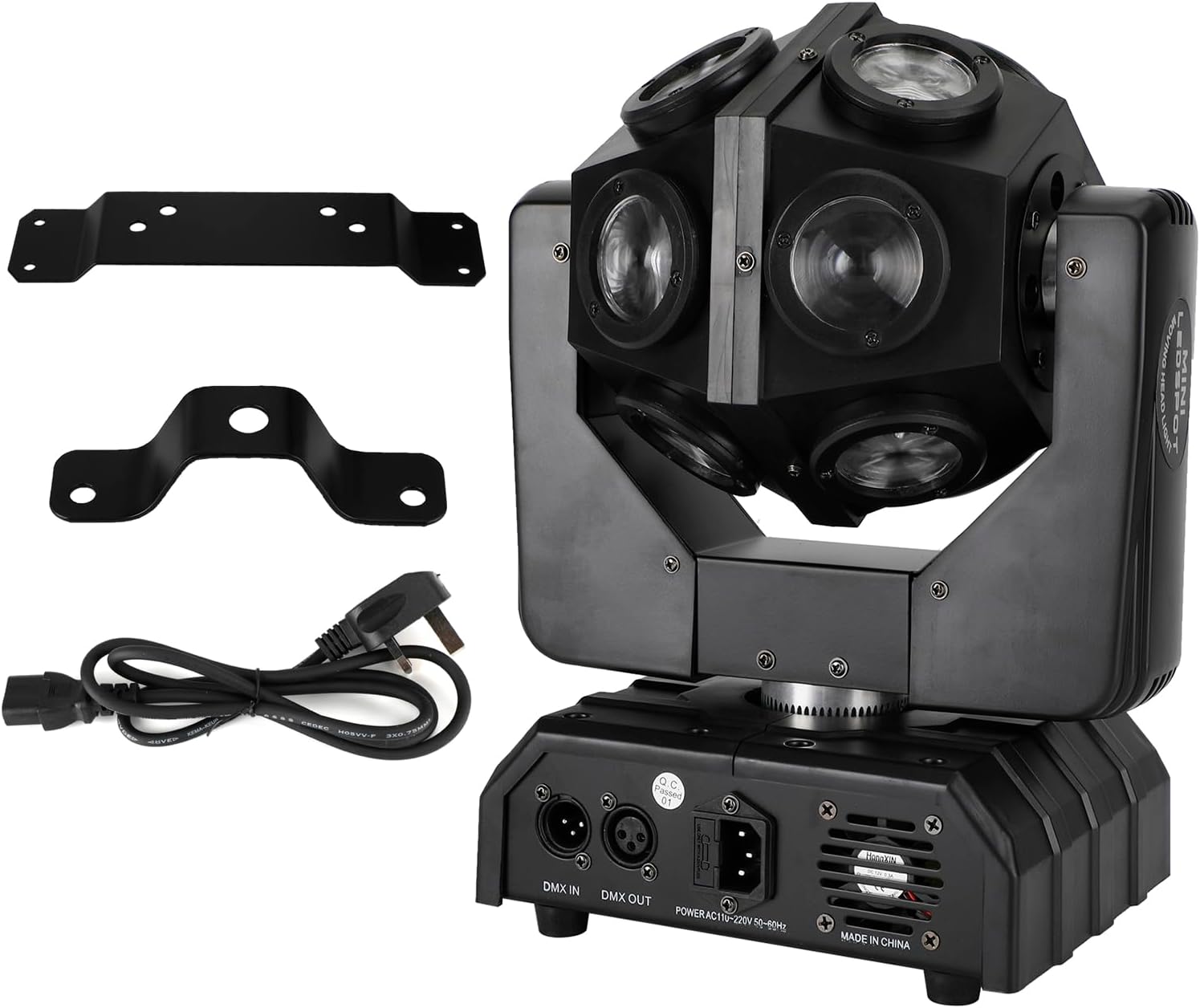 Areyourshop 200W Moving Heads DJ Lights,12 LED Rotating Beam Moving ...