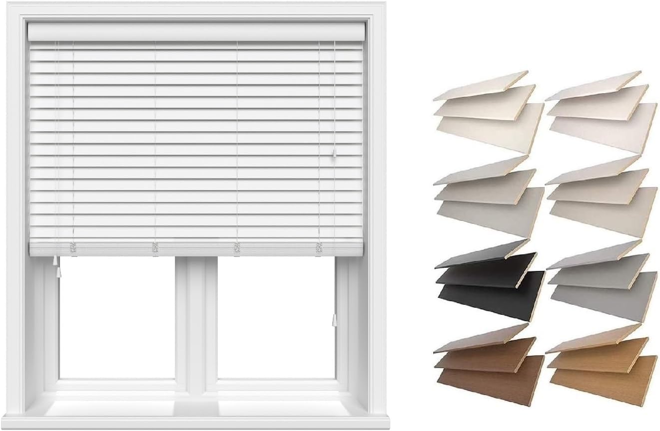 Venetian Faux Wood String Blind wooden Venetian Blinds With Strings ...