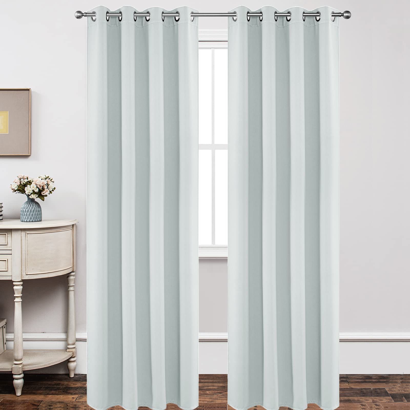 Joydeco Blackout Curtains 108 Inch Length 2 Panels Set, Thermal ...