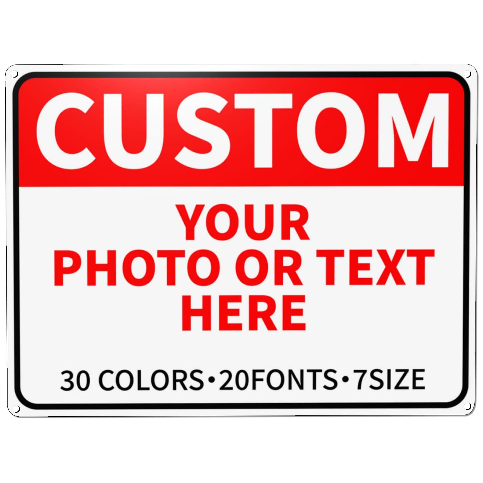 Amazon.com: Custom Signs Outdoor Metal Sign - Personalized Signs for ...