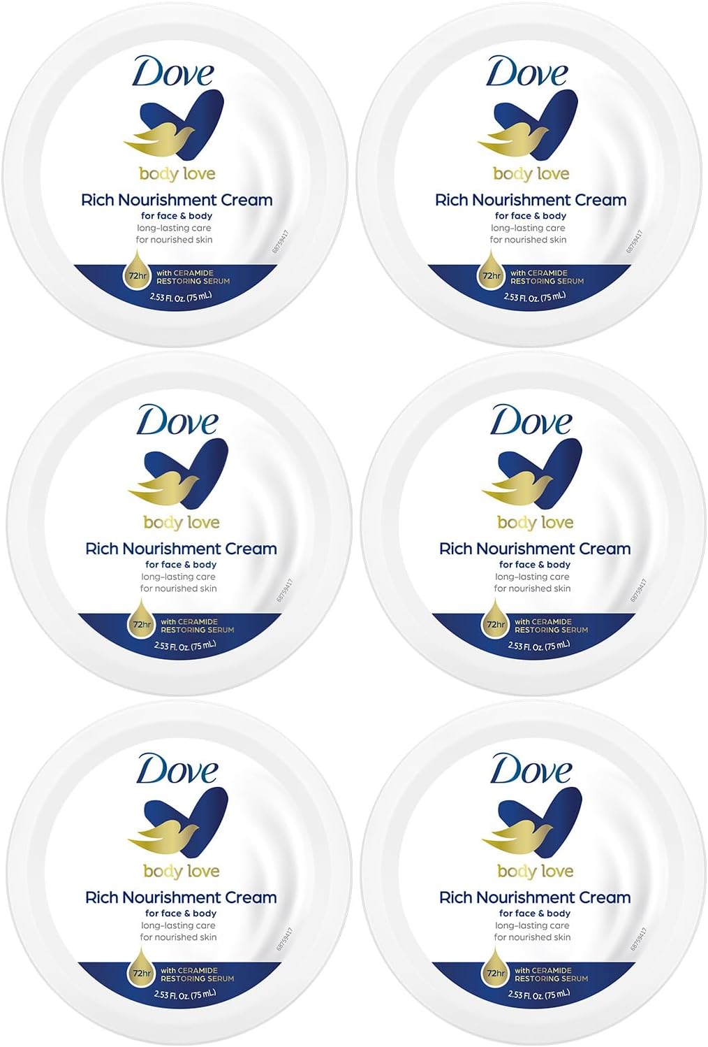 Amazon.com : Dove Body Love Beauty Cream, Lightweight, Fast-Absorbing ...