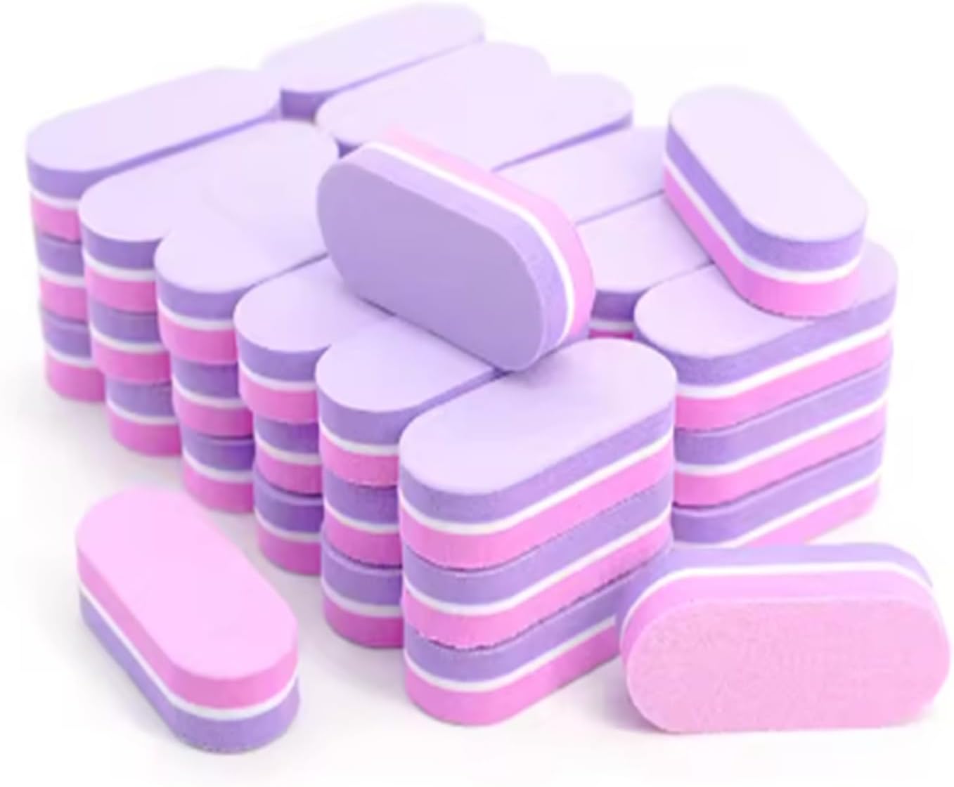Amazon.com : Mini Nail Sponge File Buffer Block, 40 Pieces, Double ...