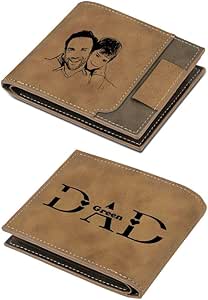 Amazon.com: Bycuss Gifts for Fathers Day Personalized Wallets for Men ...