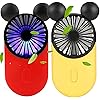 Amazon.com: ZSHMJMJ Cute Personal Mini Fan(2 PACK), Mini Handheld Fan ...