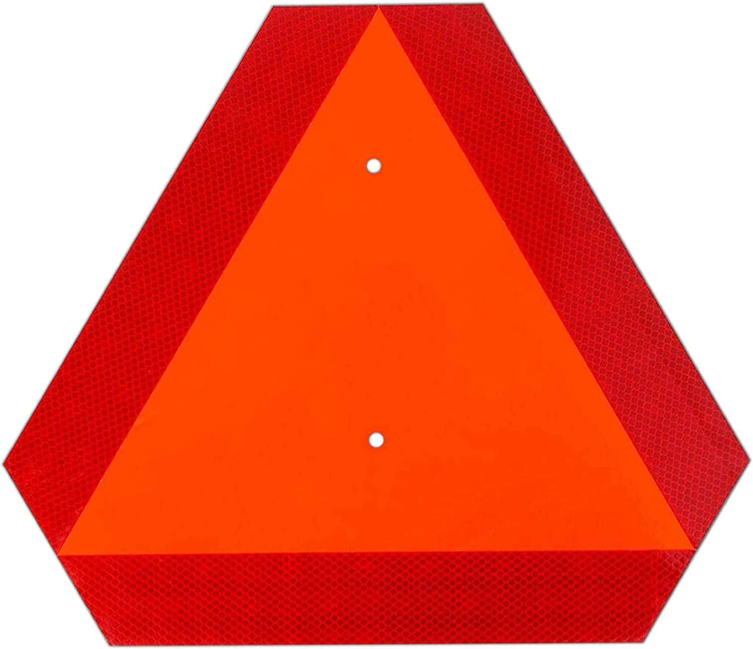 Amazon.com: Enjoyist 6-Pack Red Safety Reflector Warning Sign, Slow ...