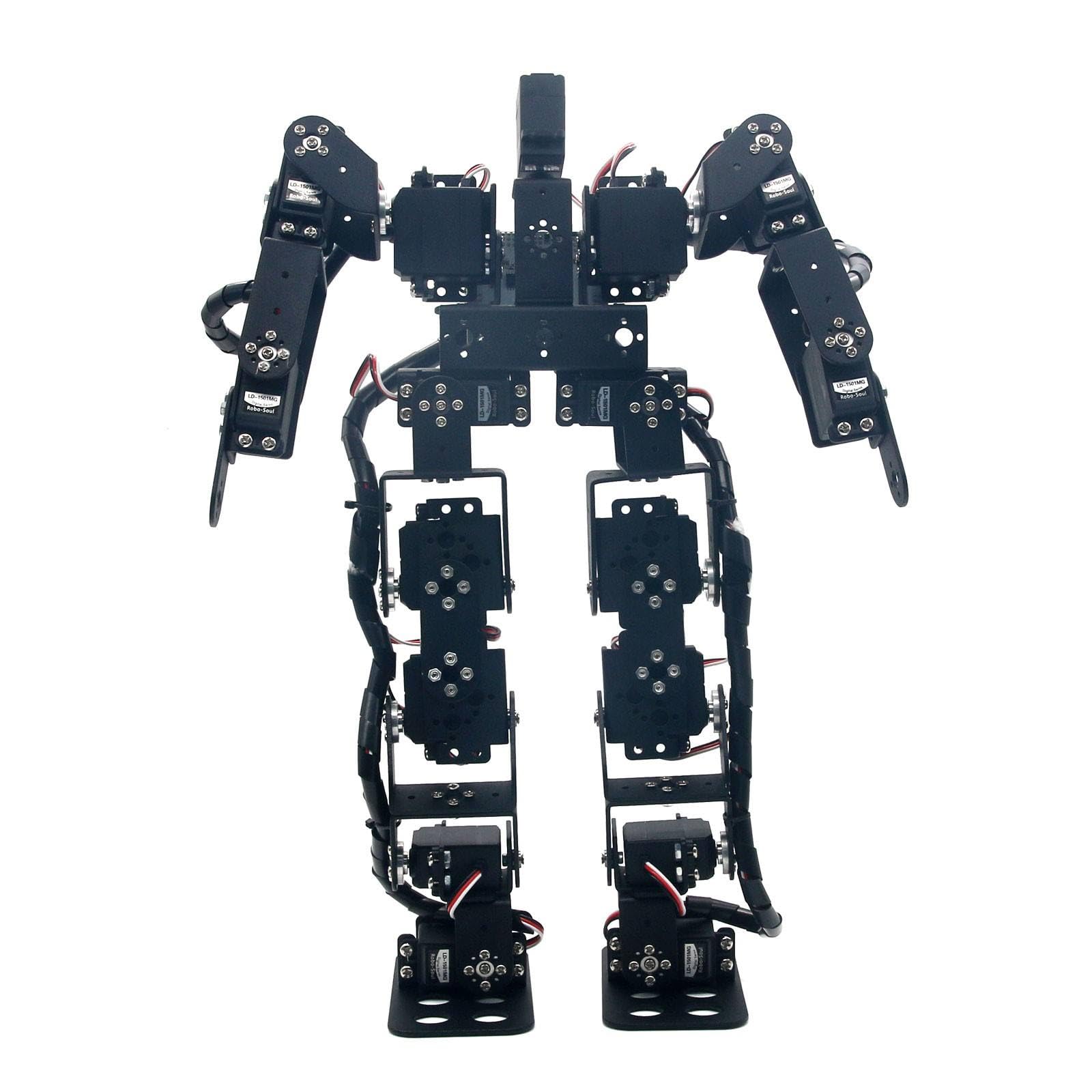 Wireless Control 17DOF Metal RC Humanoid Robot Bipedal/Walking Robotic ...