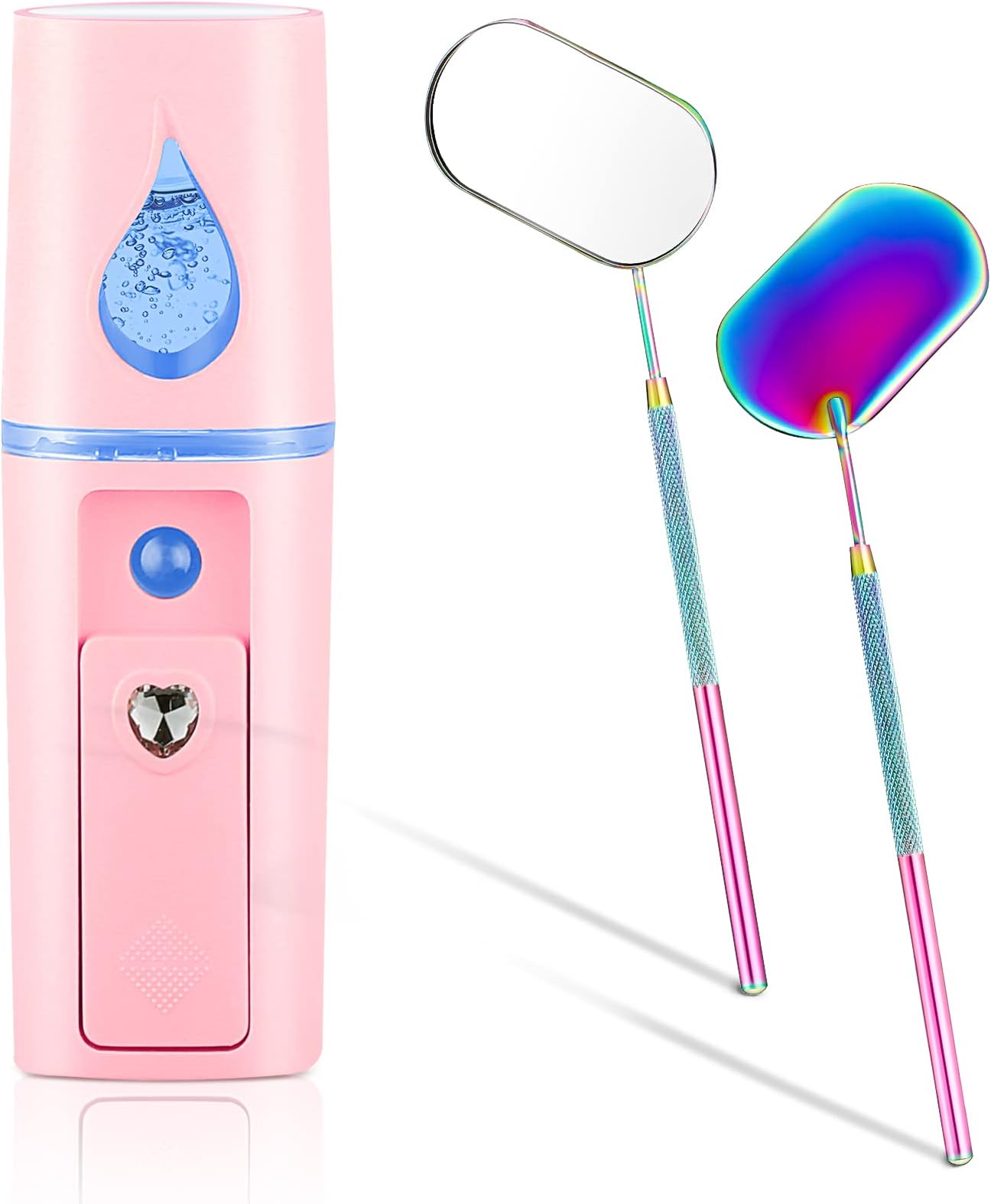 Amazon.com: Nano Facial Mister Portable Mist Sprayer with Mirror Mini ...