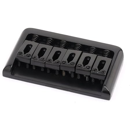 Amazon.com: Musiclily 6 String Guitar Top Load Fixed Saddle Hardtail ...