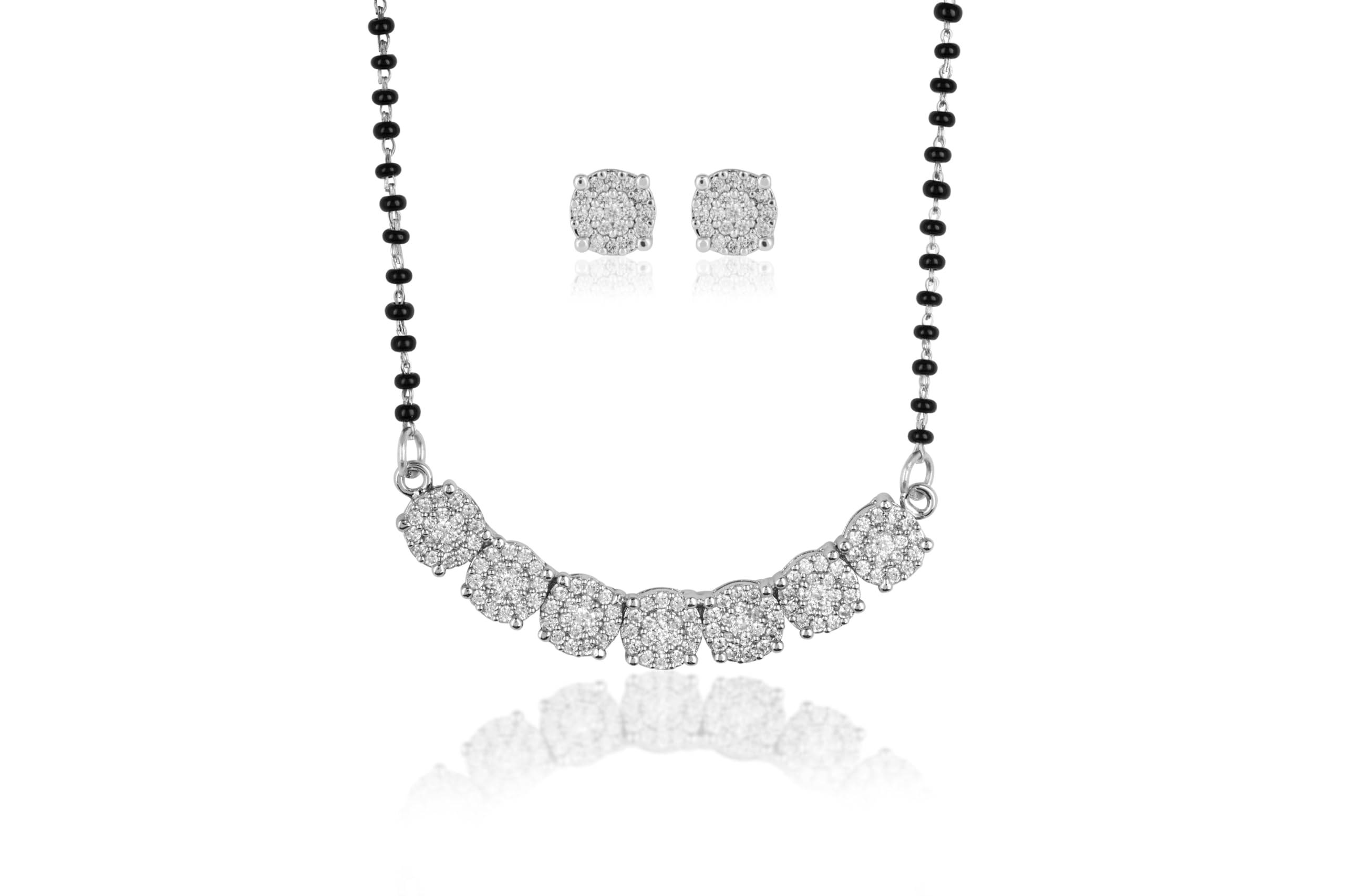 Buy SGM SILVER "Dazzling Unity: 925 Sterling Silver Solitaire Diamond ...