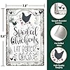 Amazon.com: Chicken Coop Signs Outdoor - Farmhouse Farm Spoiled ...