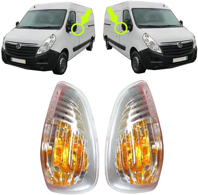 Door Wing Mirror Indicator Repeater Lens Left and Right FOR RENAULT ...