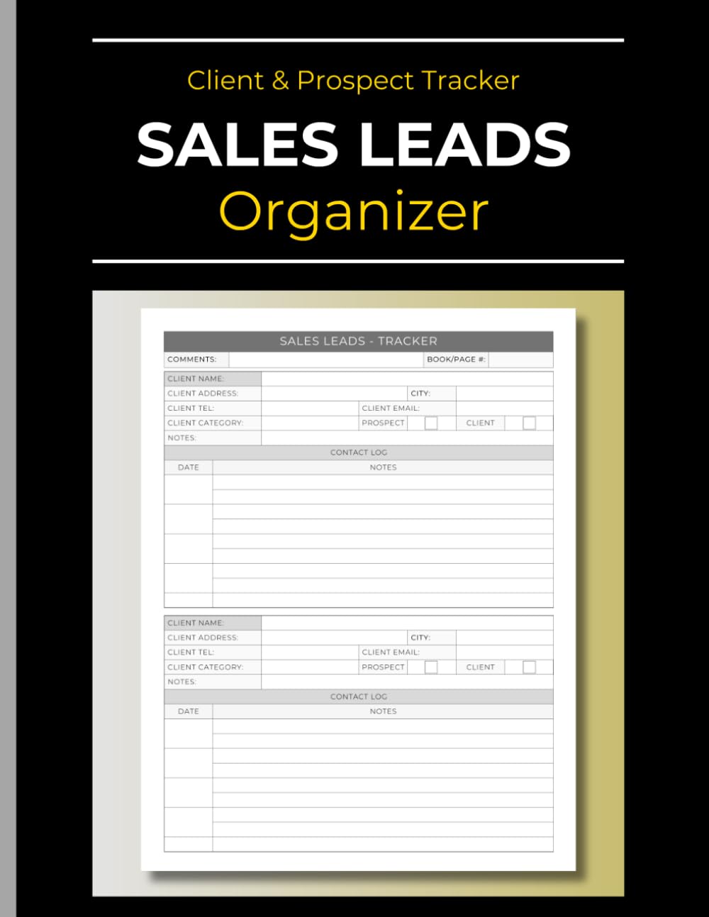 Sales Leads Organizer: Client & Prospect Tracker: Keep Record of ...