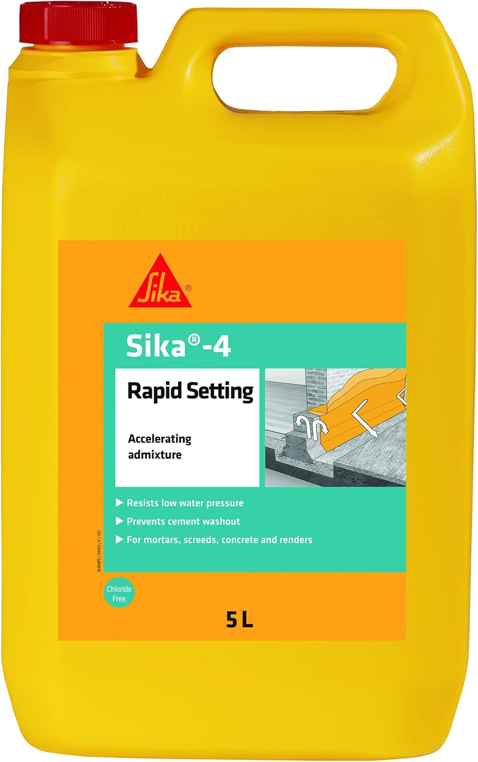 Sika SikaBond Rapid DPM (Damp Proof Membrane) Liquid, 5 Litre : Amazon ...