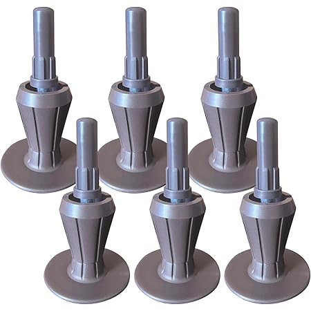 Amazon.com: Home's Place Steel Stem Bed Frame Feet to Replace Wheels ...