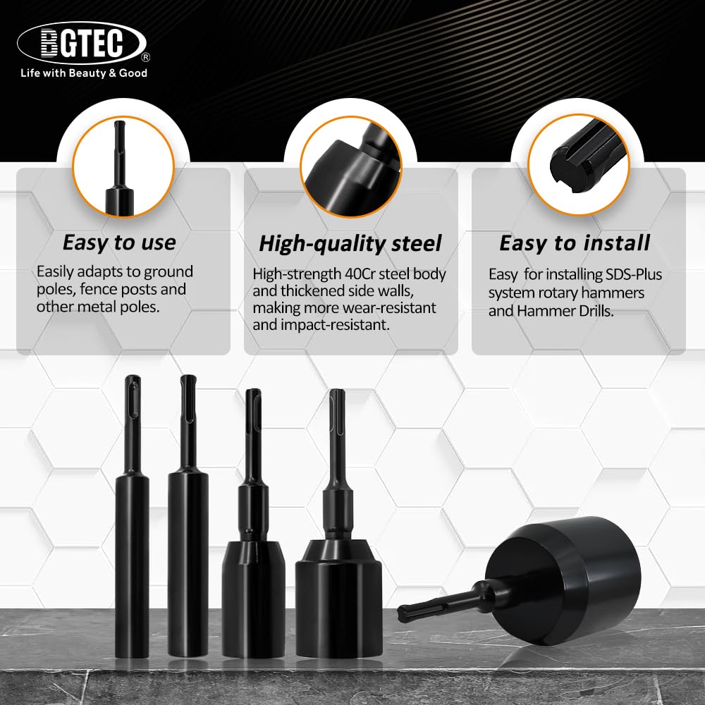 Snapklik.com : Ground Rod Driver Bit- 3/4" SDS Plus Grounding Rod For ...