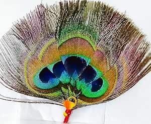 Buy Laddu Gopal Mor Pankh Kalangi- Real Mor Pankhi- Peacock Feather Big ...