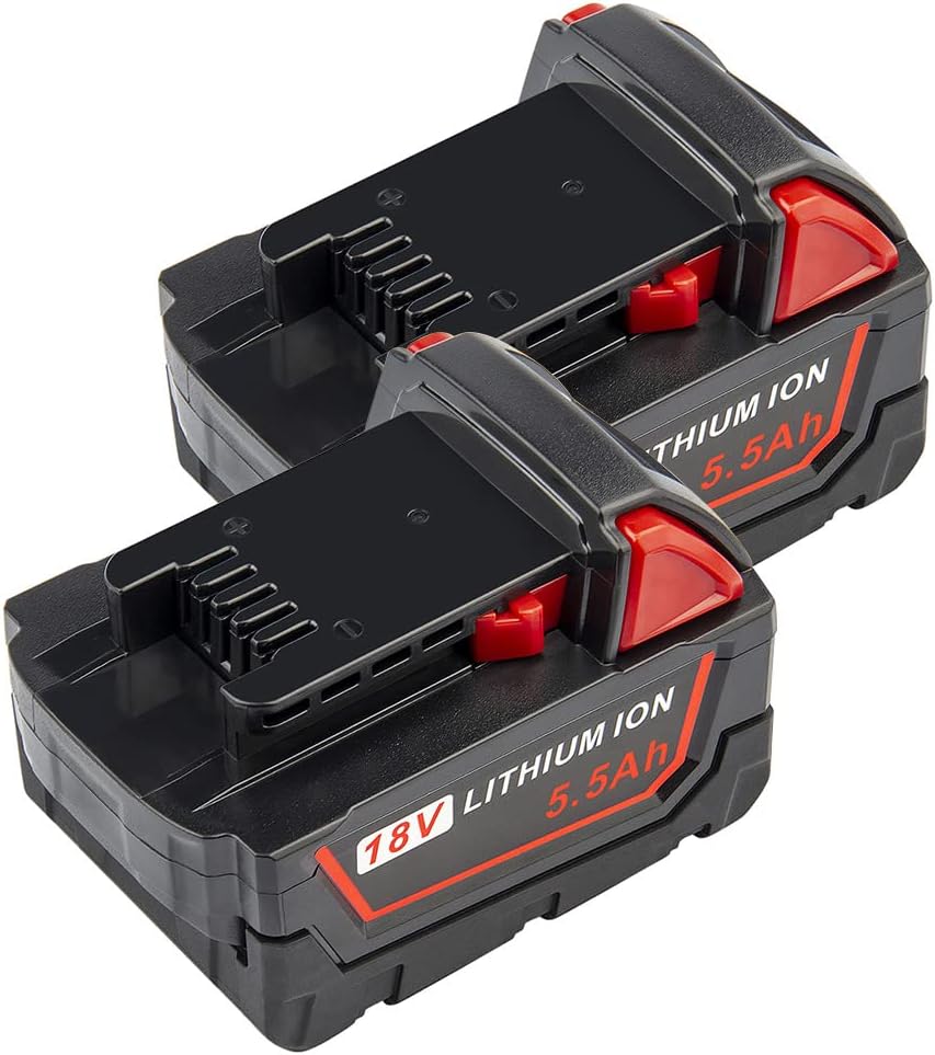Milwaukee M18B5 M18 5.0Ah Red Lithium-Ion Battery : Amazon.co.uk: DIY ...