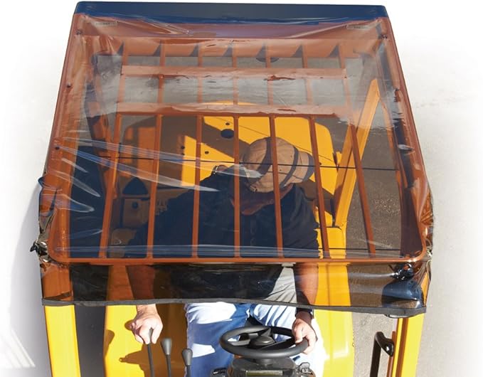 Amazon.com: Solarcap Universal Tinted Forklift Cover, Sun & Rain Canopy ...