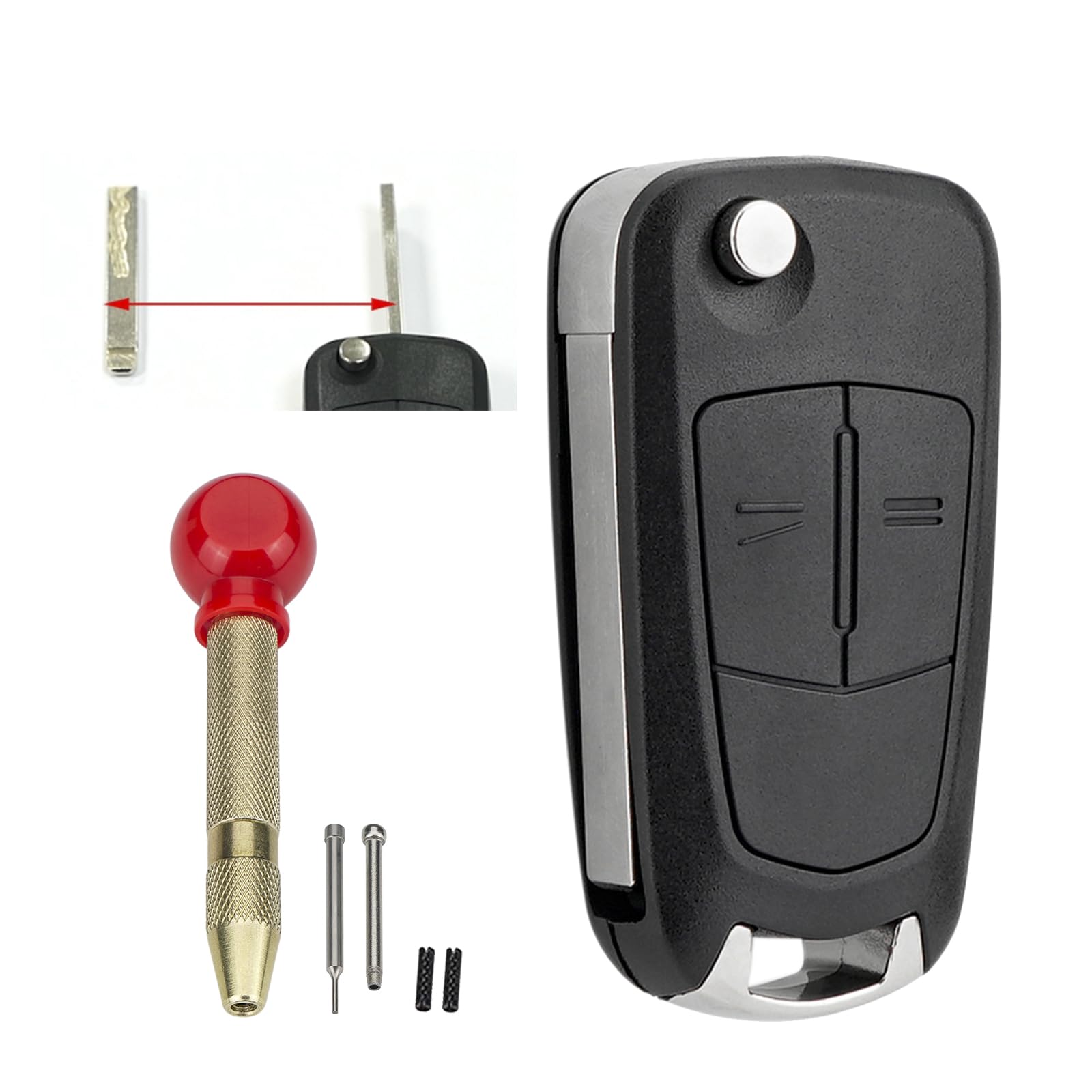 2 Buttons Car Key Fob Case For Vauxhall Astra H Key Fob Vauxhall Zafira ...