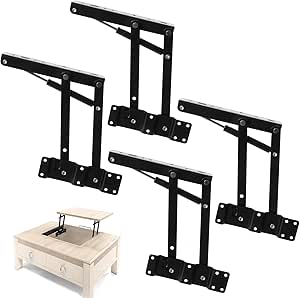 4-Pack Heavy Duty Lift Top Hinges for Coffee Table Lift Top Hardware ...