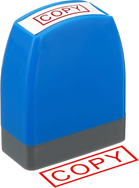 Amazon.com : PATIKIL Copy Stamp Self Inking, Red Ink Office Stamps Pre ...