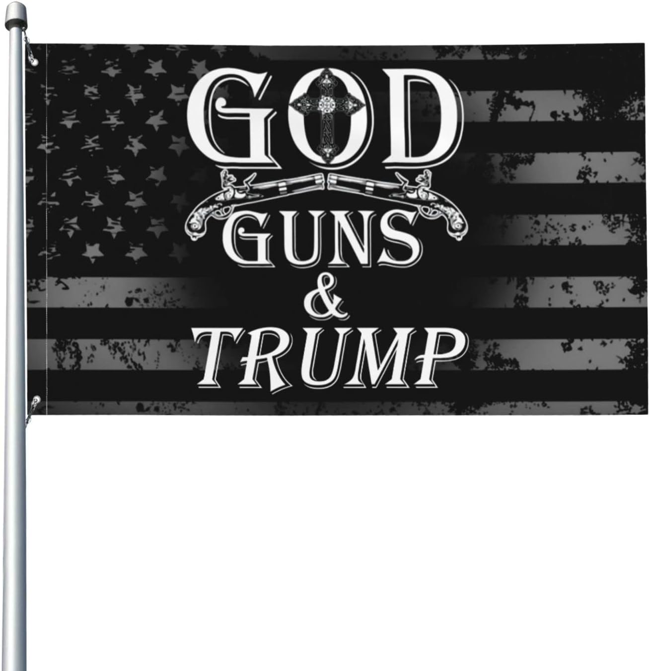 Amazon.com : God Guns and Trump Flag 3X5 Ft - UV Fade Resistant ...