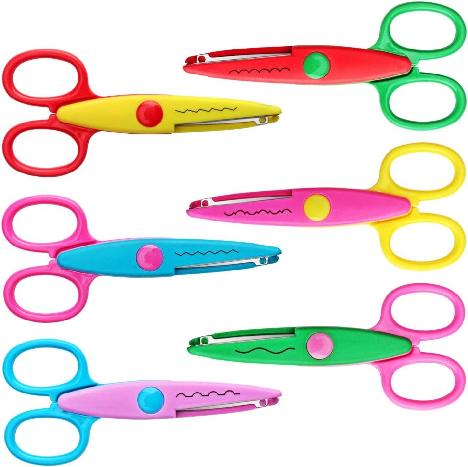 Amazon.com: Asdirne Craft Scissors Decorative Edge, ABS Resin Scrapbook ...