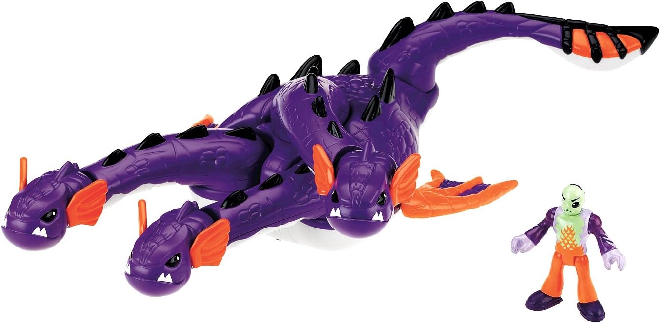 Amazon.com: Fisher-Price Imaginext 3-Headed Sea Dragon : Toys & Games