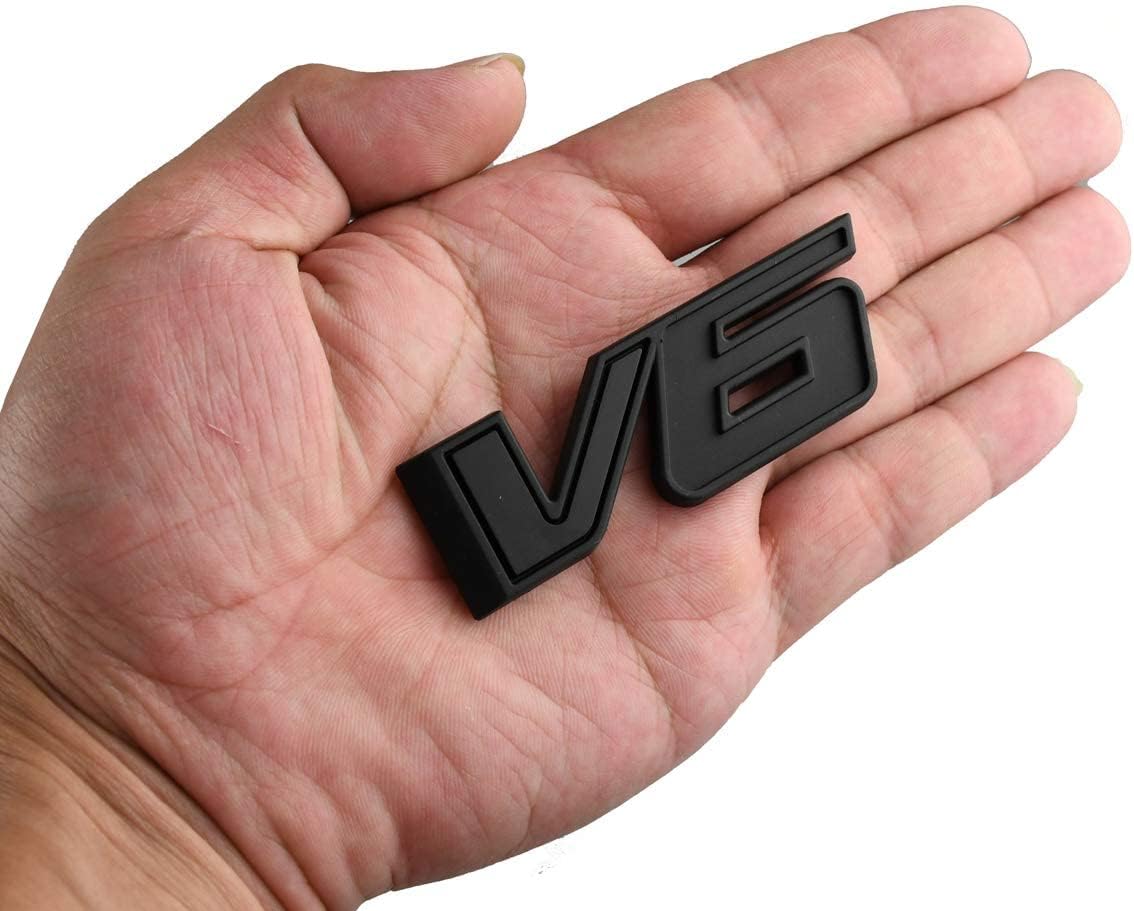 Amazon.com: 1pcs V6 Emblem 3D Badge Truck Nameplate Sticker Decal ...