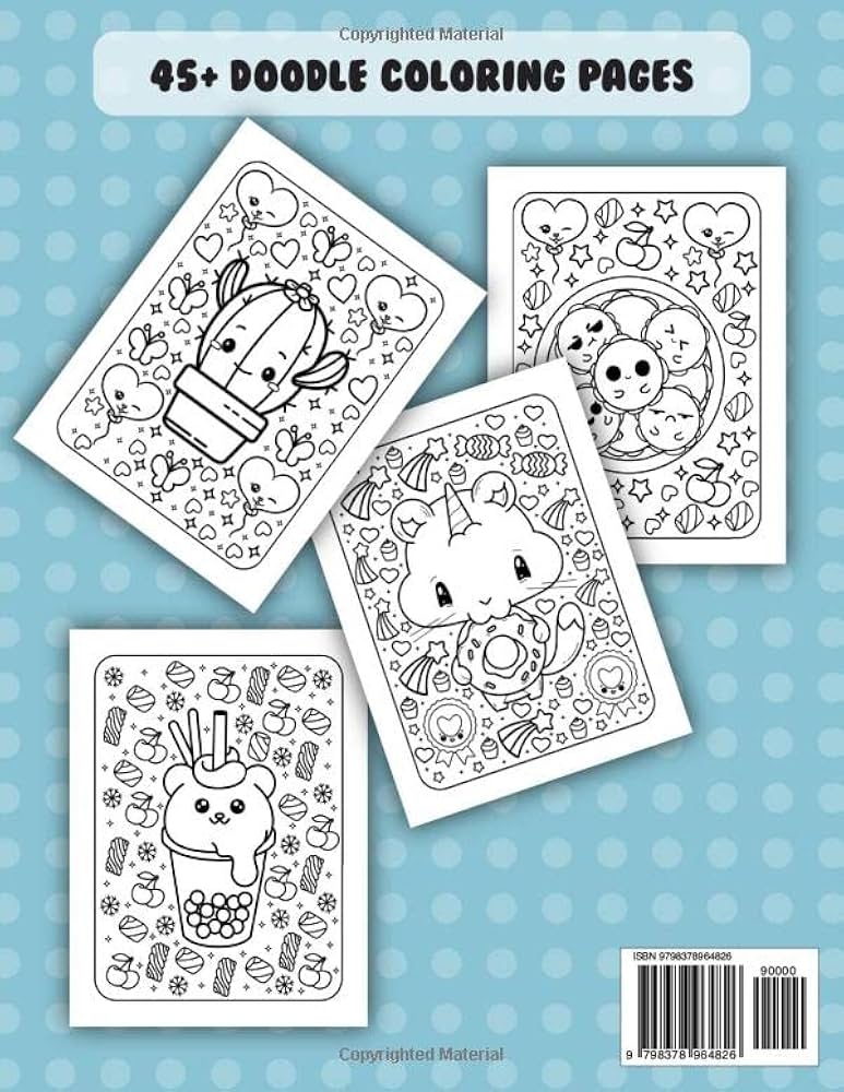 Kawaii Doodle Coloring Pages [2025]