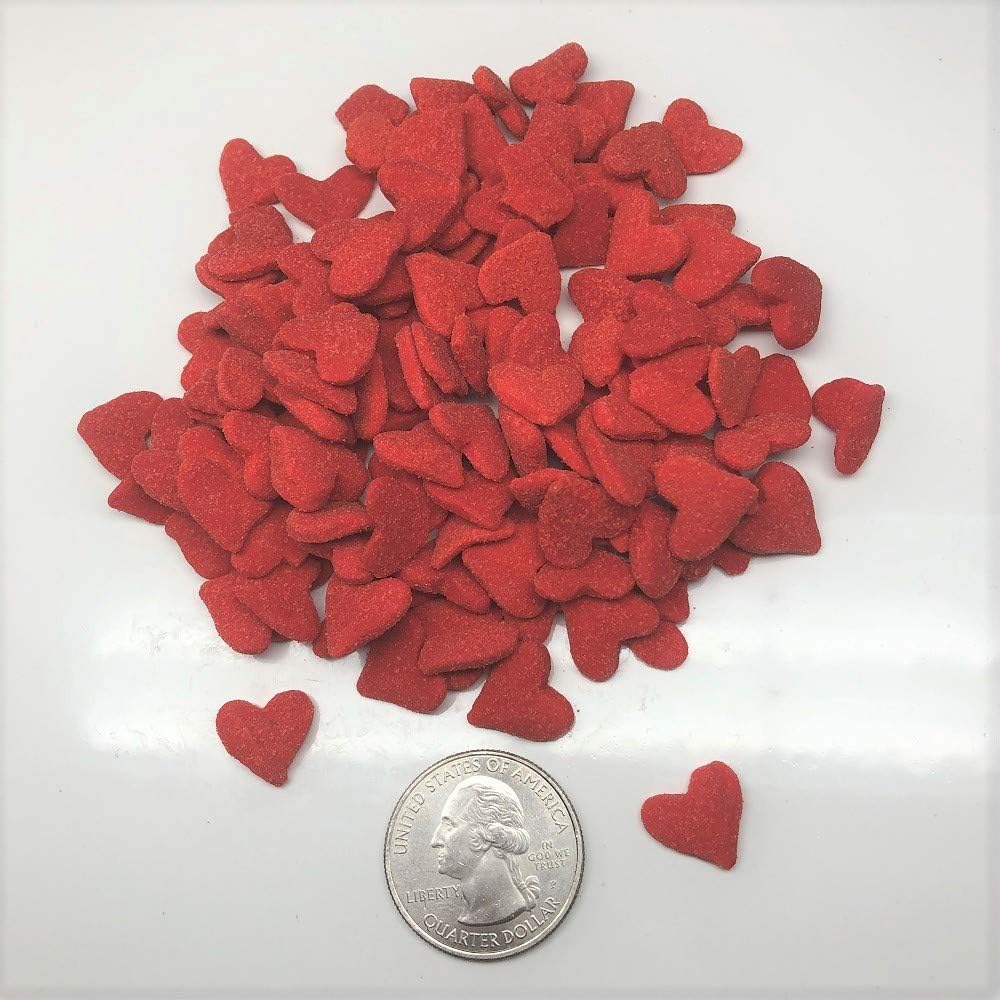 Amazon.com: 36 Mini Red Icing Hearts by Simply Sucré : Grocery ...