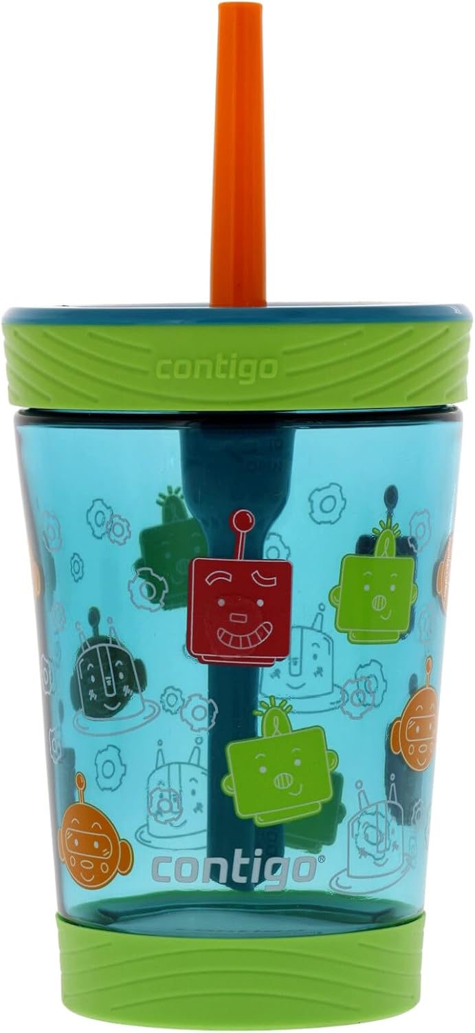 Amazon.com: Contigo Kids Spill-Proof 14oz Tumbler with Straw and BPA ...