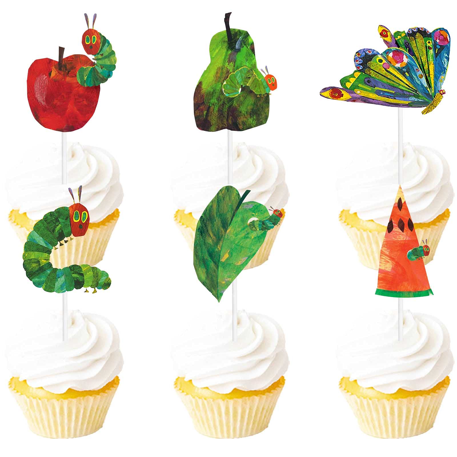 Very Hungry Caterpillar Cupcakes