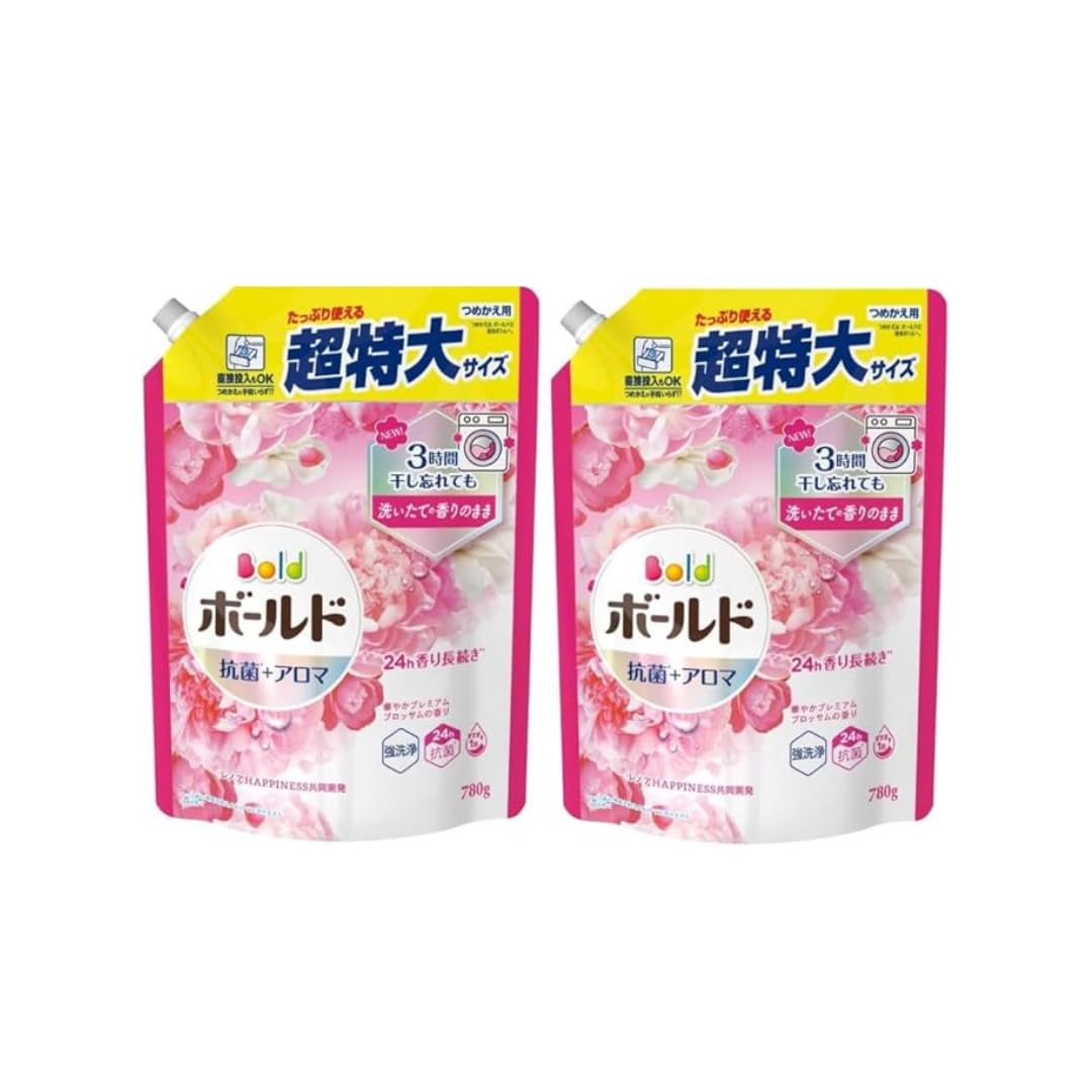 P&G ボールド 洗濯洗剤 液体 プレミアムブロッサム 詰め替え超特大 780g x2袋