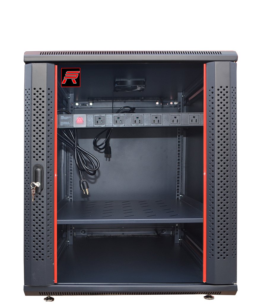 Buy 15U 24" Deep Server Rack Cabinet Enclosure Best Wall/Floor IT Data ...