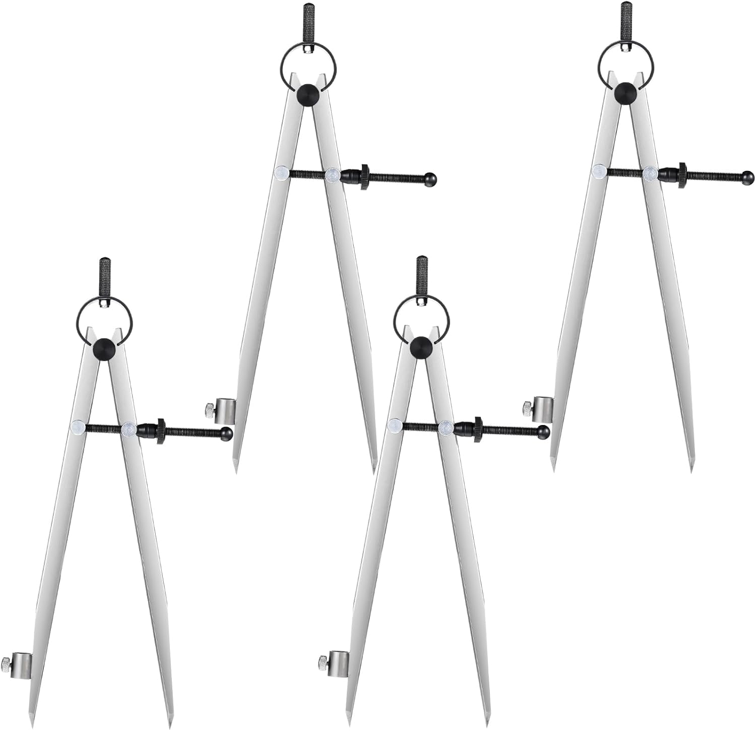 Amazon.com : Kanayu 4 Pcs Leather Compass with Pencil Holder 8 Inch ...