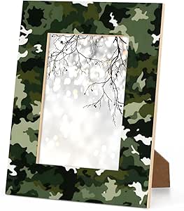 Amazon.com - Cholyzma Military Army Green Camo Picture Frame 5x7 ...