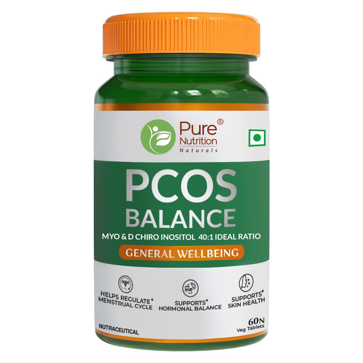 Buy Pure Nutrition PCOS Balance Supplement for Women - 60 Vegetarian ...