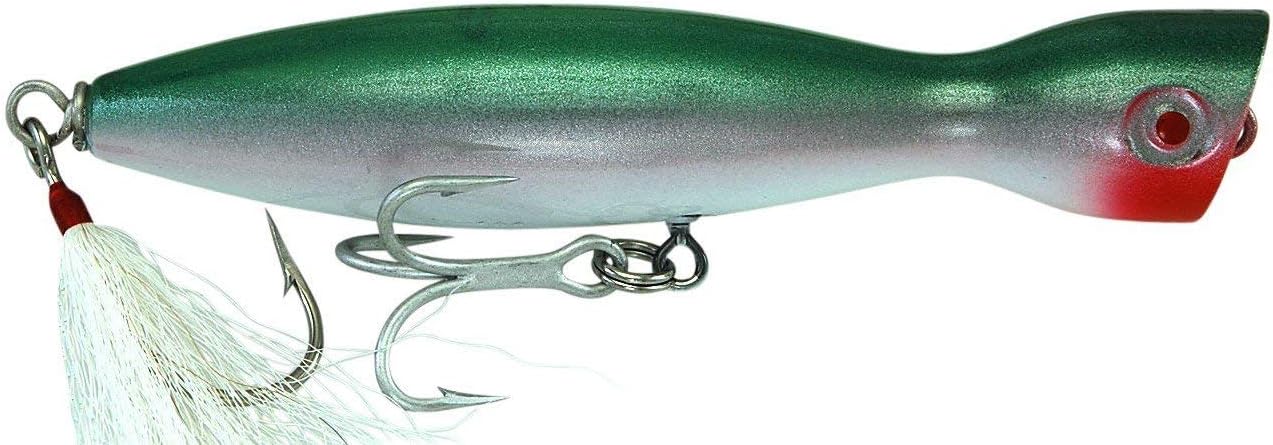 Amazon.com : Super Strike Lures Little Neck Popper Green/White Sink 4. ...
