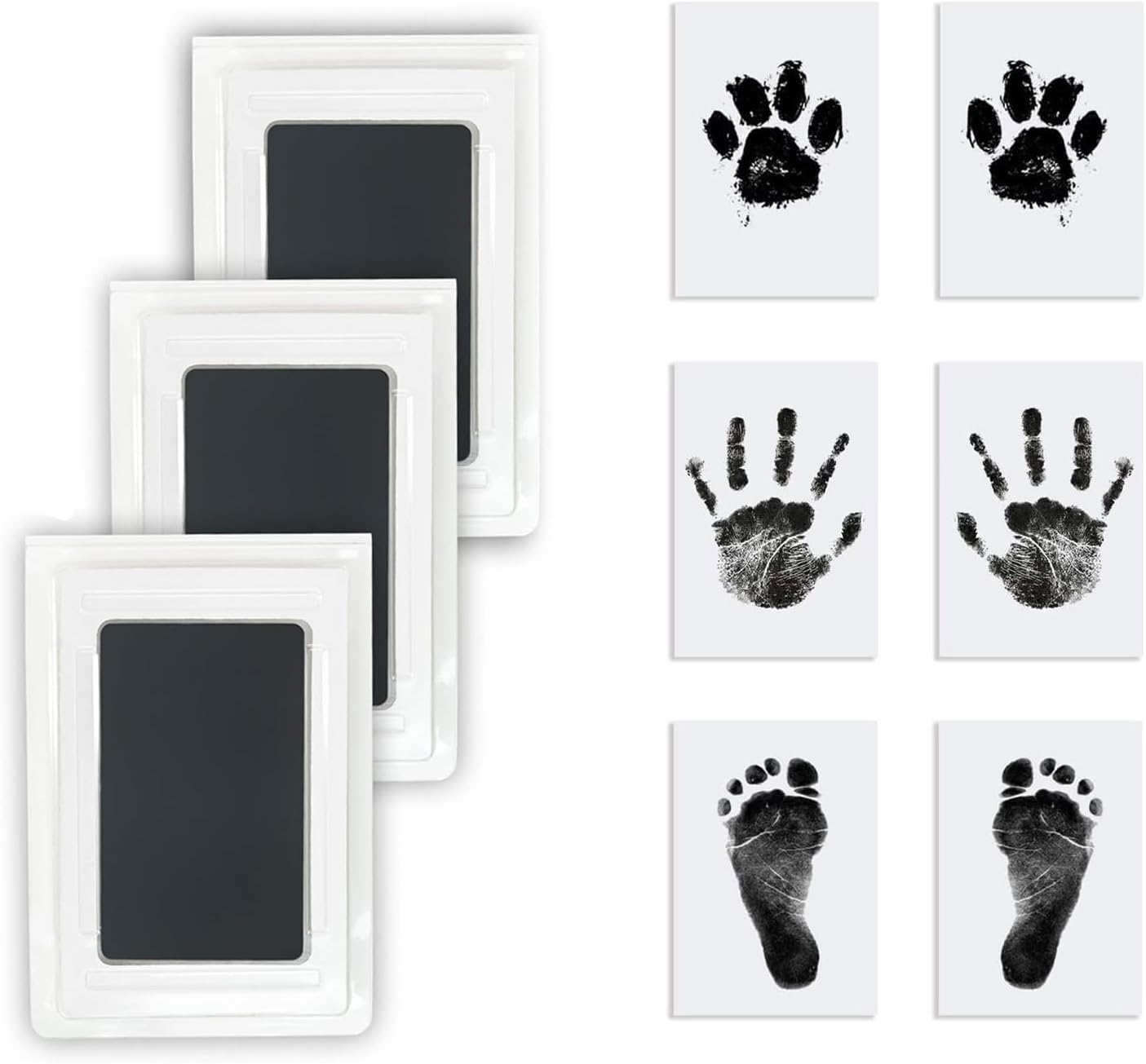 Baby Handprint and Footprint Kit Pet Dog Paw Print Kit 3 Baby Inkless ...