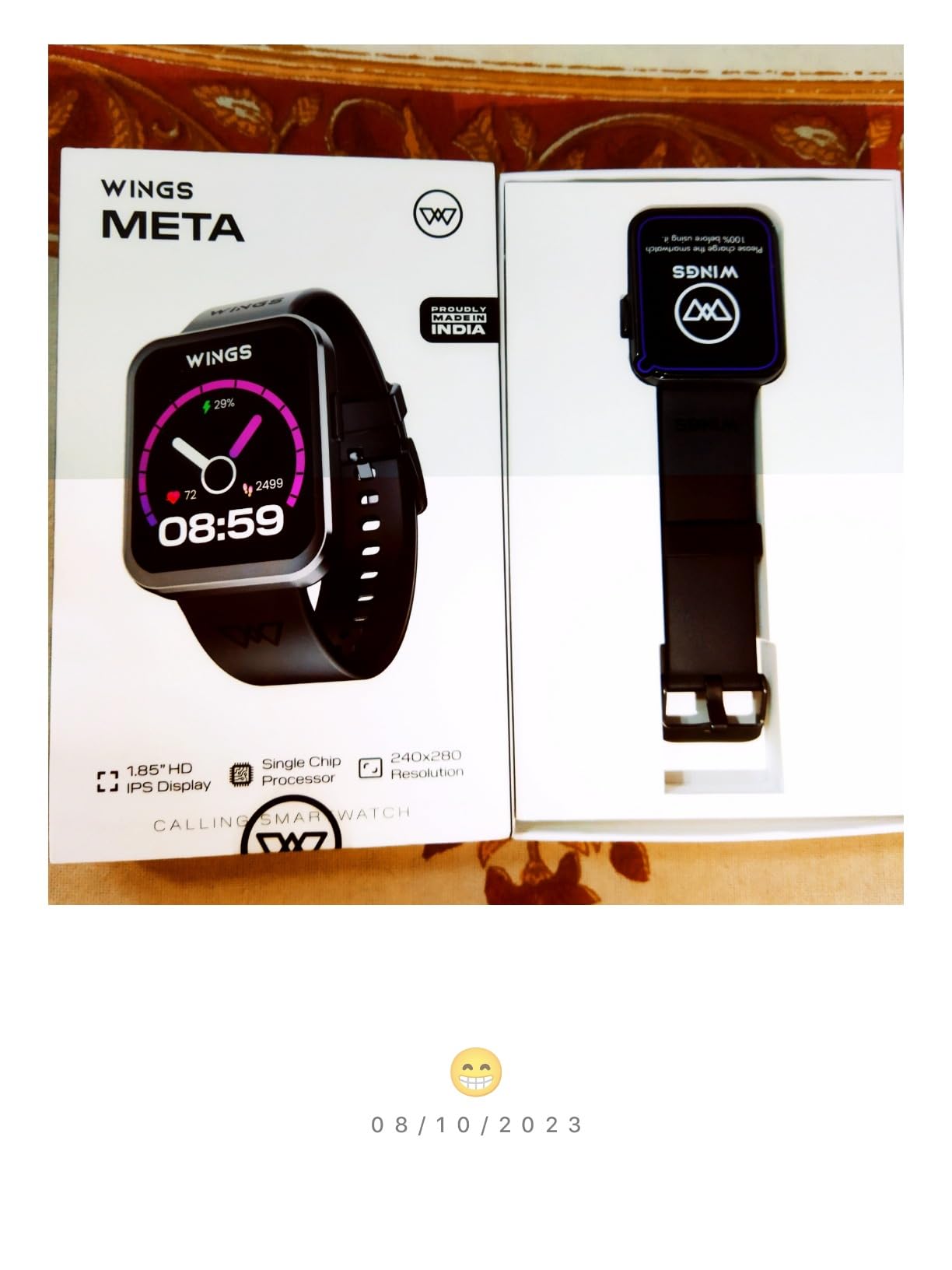 Wings Platinum Smartwatch with 1.39” HD IPS Display 110+ Workout Modes ...